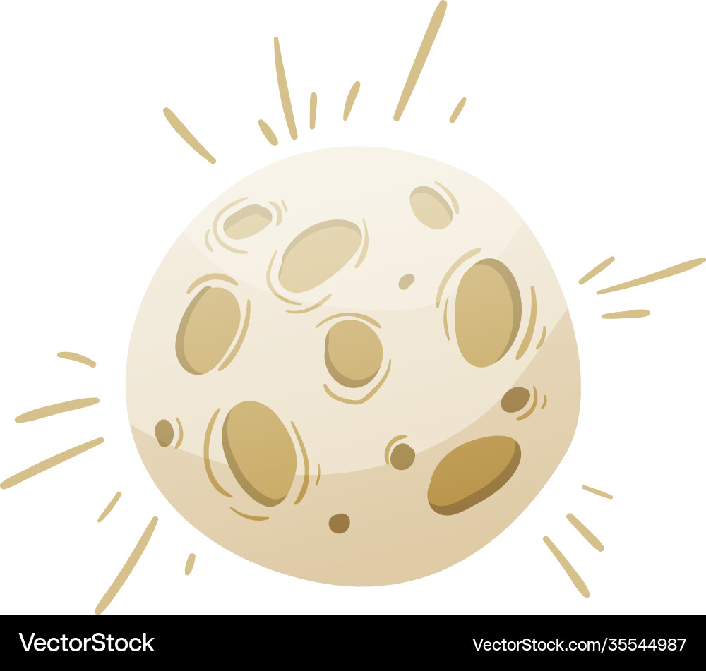 Full moon Royalty Free Vector Image - VectorStock