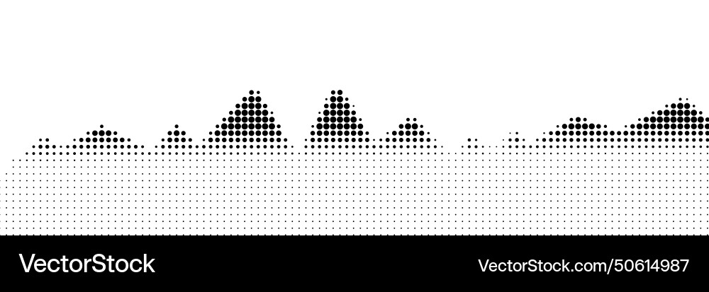 Grayscale halftone dots background Royalty Free Vector Image