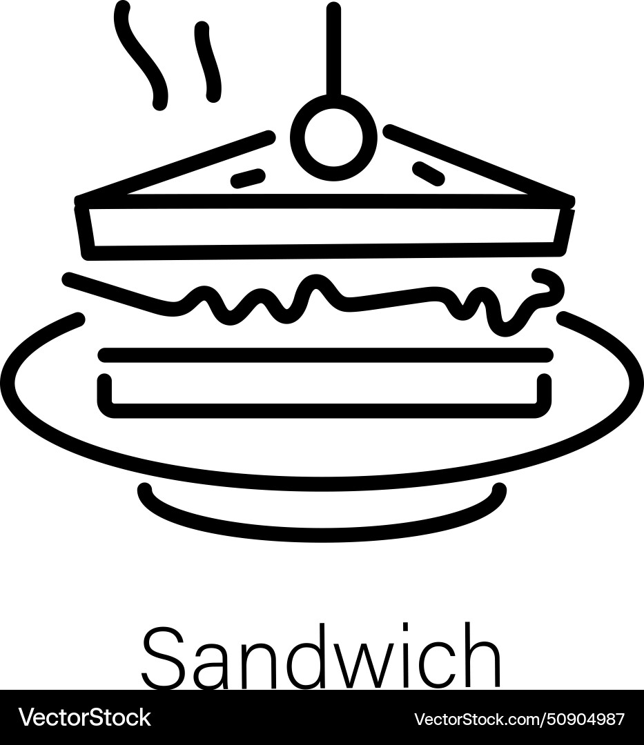 Sandwich Royalty Free Vector Image - VectorStock