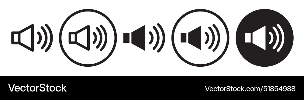 Audio icon set collection for web Royalty Free Vector Image