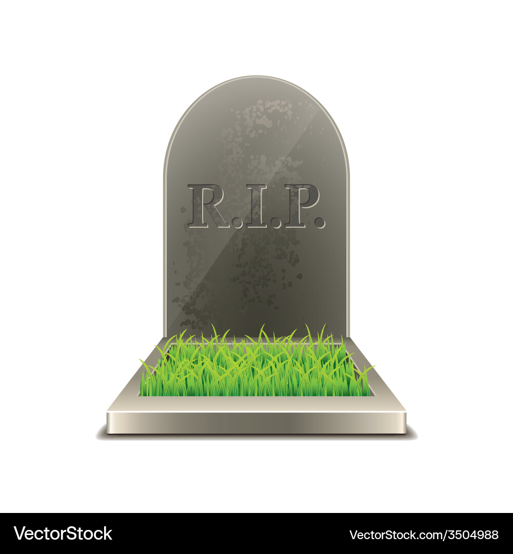 Grave isolated Royalty Free Vector Image - VectorStock