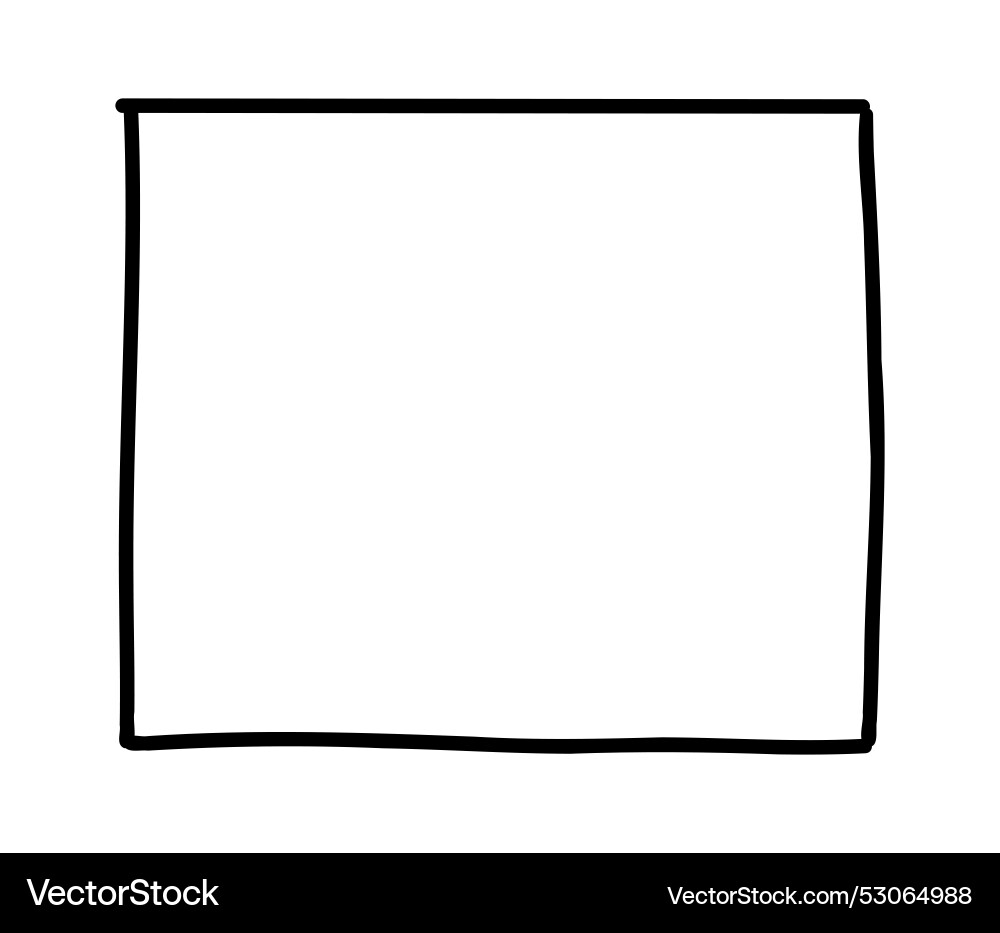 Hand drawn frames doodle scribble simple box Vector Image