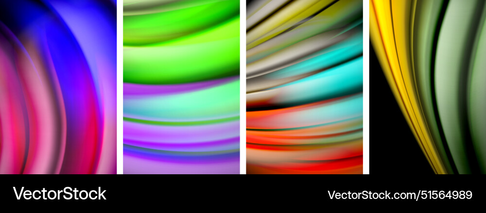 Blurred color line backgrounds Royalty Free Vector Image