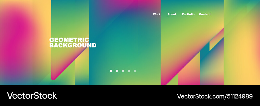 Colorful geometric background with a spectrum Vector Image