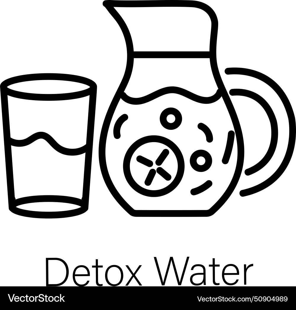 Detox water Royalty Free Vector Image - VectorStock