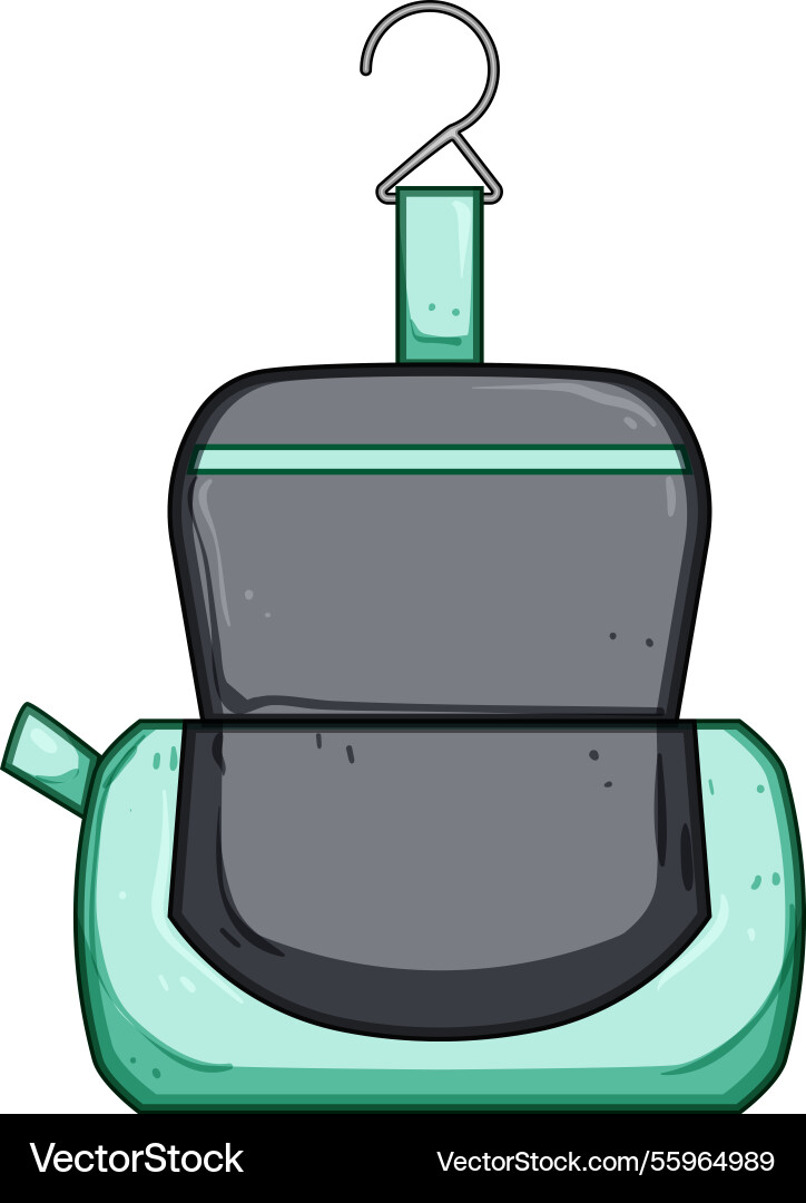 Ember toiletry bag cartoon Royalty Free Vector Image