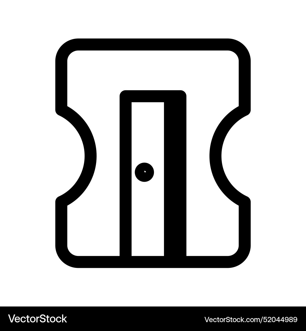 Pencil sharpener icon design in filled Royalty Free Vector