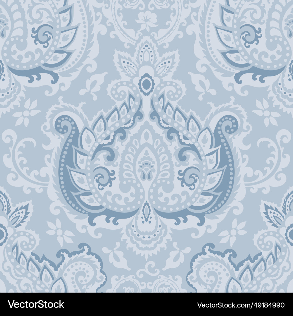 Blue and beige seamless pattern Royalty Free Vector Image