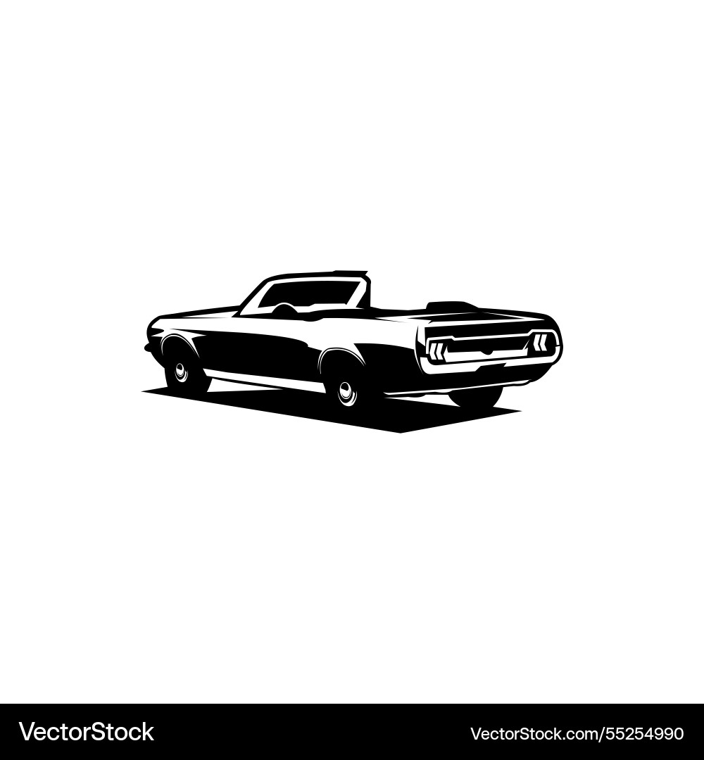 Ford mustang cars isolated Royalty Free Vector Image