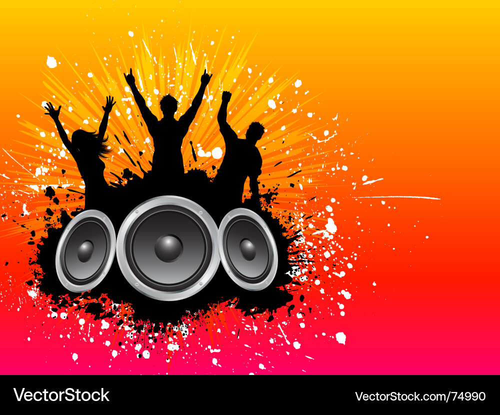 Grunge party background Royalty Free Vector Image