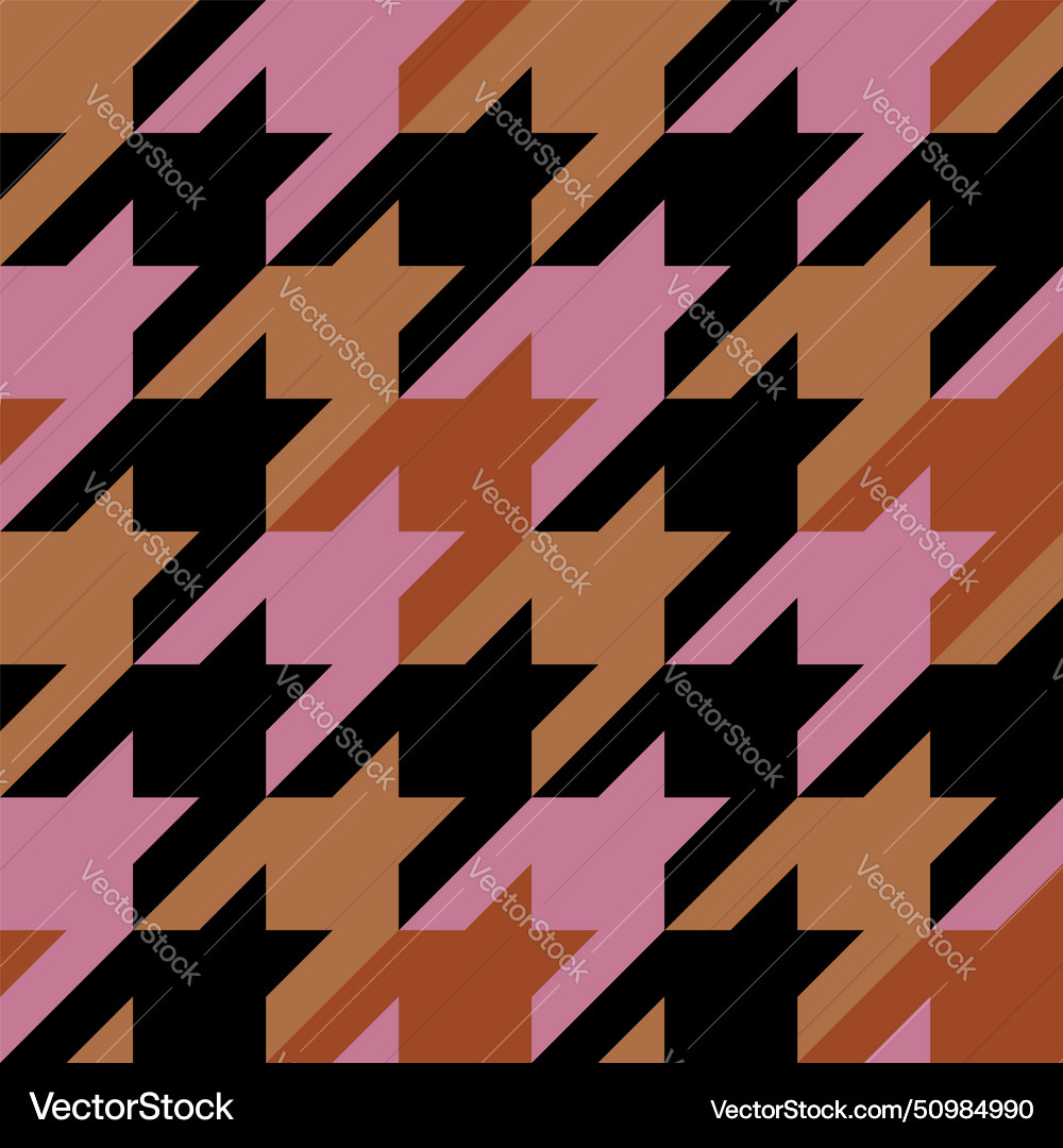 Houndstooth classic pattern for fabric wallpaper Vector Image