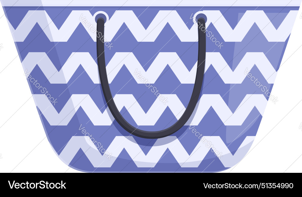 Stylish chevron pattern tote bag Royalty Free Vector Image