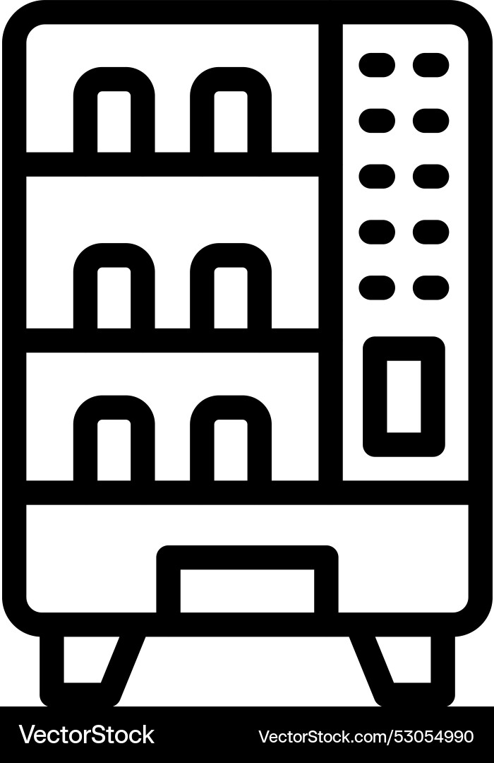 Vending machine icon design Royalty Free Vector Image