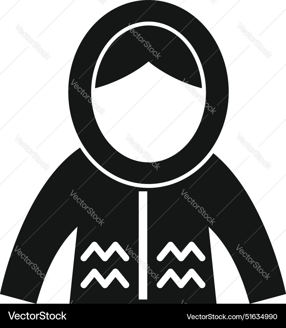 Warm winter jacket with hood is protecting from Vector Image