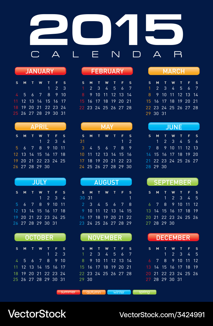 Calendar Royalty Free Vector Image - VectorStock