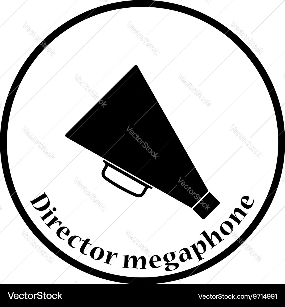 Director megaphone icon Royalty Free Vector Image