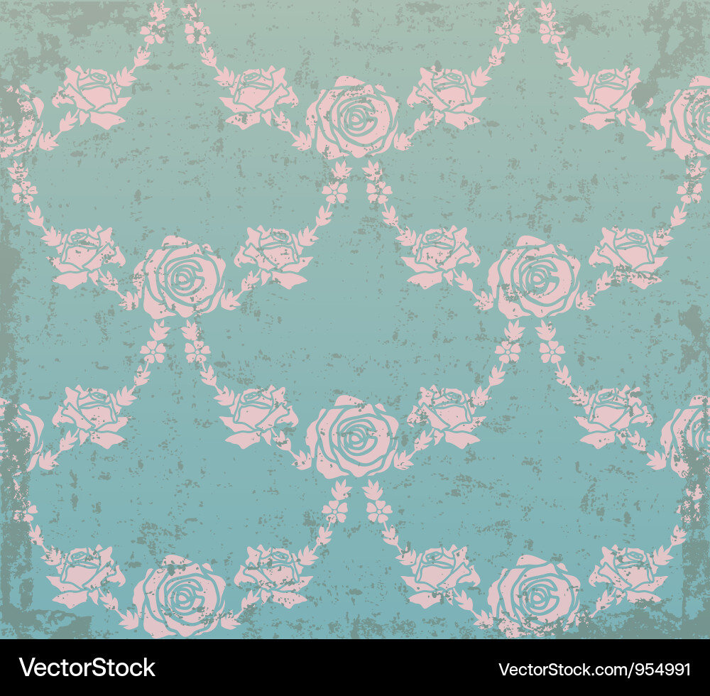 Grunge Floral Pattern Royalty Free Vector Image