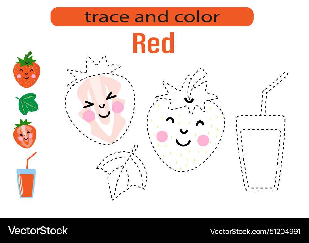 Handwriting practice for kids draw lines Vector Image