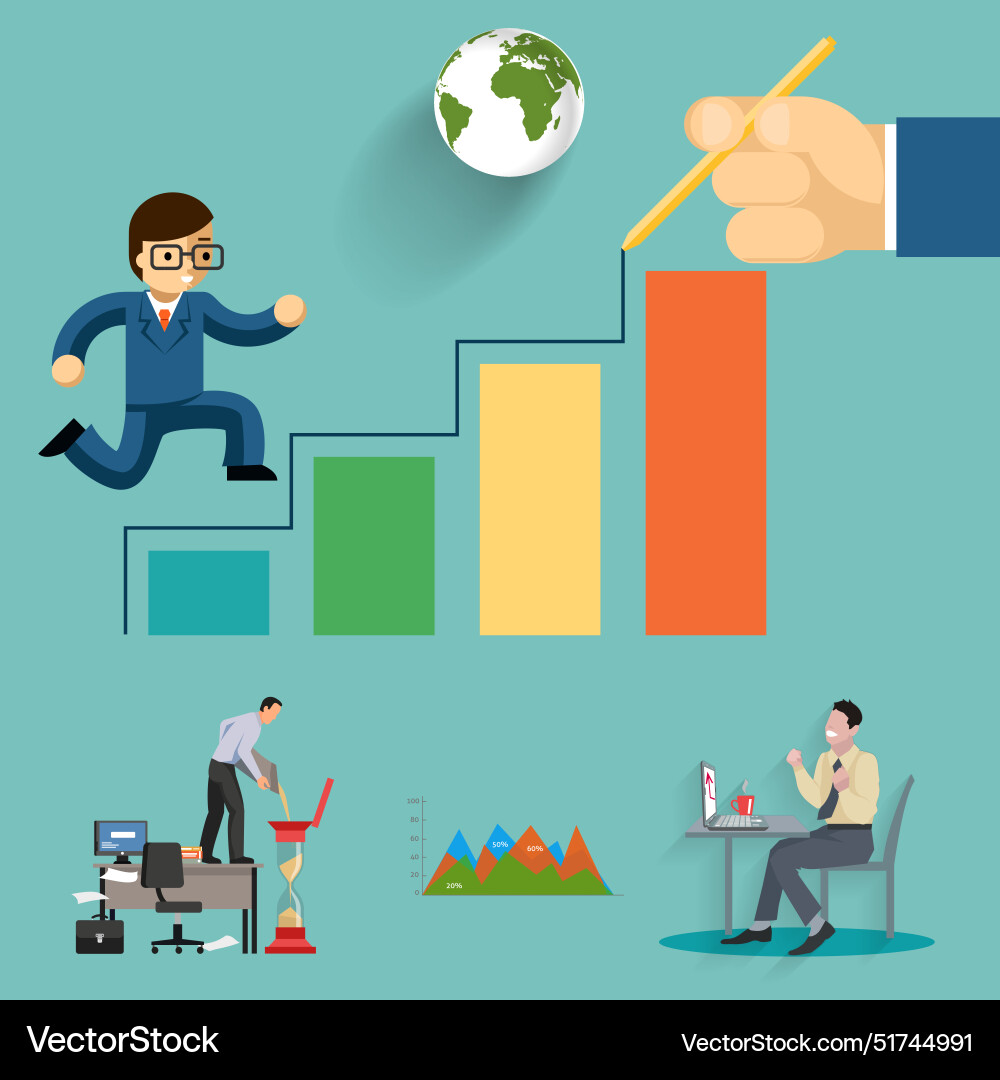 Remote work disadvantages isolated cartoon concept