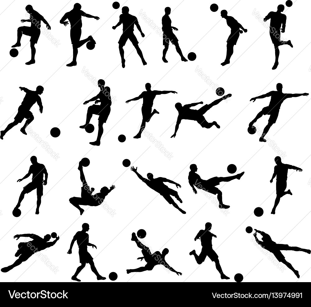 Soccer Player Outline Vector Images (over 17,000)