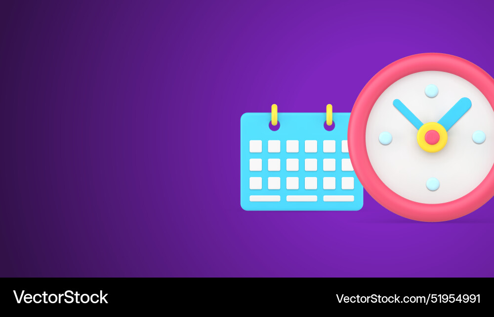 Time management business efficiency planning Vector Image