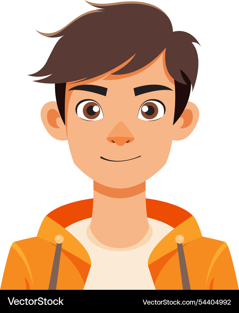 A happy young man smiling Royalty Free Vector Image A happy young man smiling Royalty Free Vector Image