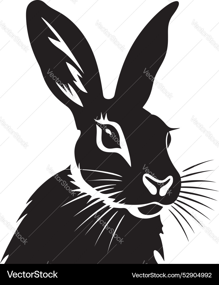 Black rabbit a logo thats sure to make your brand Vector Image