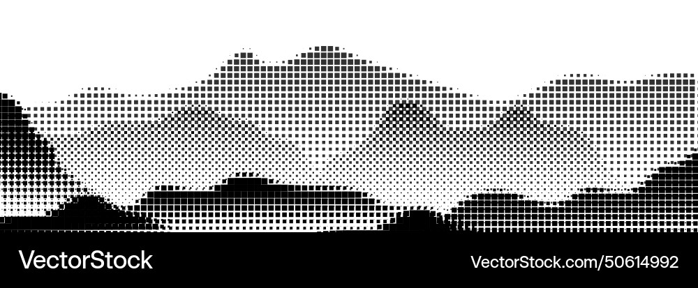 Grayscale halftone dots background Royalty Free Vector Image