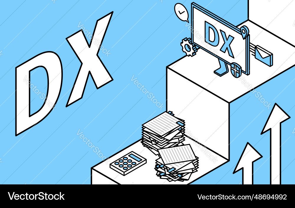 Improving operations with dx envisioning success Vector Image
