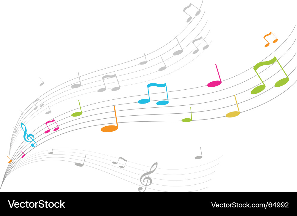 Music waves Royalty Free Vector Image - VectorStock