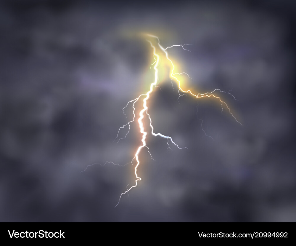 Thunderbolt and Cloud Vector Images (over 4,700)