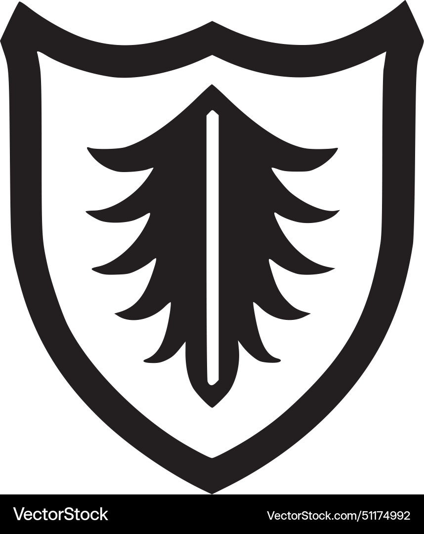 Shield - high quality logo ideal for t-shirt Vector Image