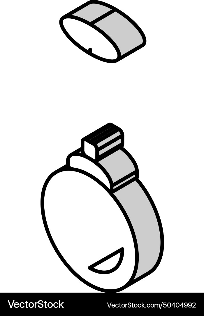 White lamp ceiling isometric icon Royalty Free Vector Image