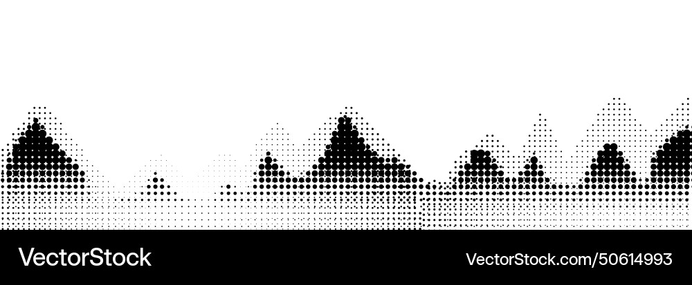 Grayscale halftone dots background Royalty Free Vector Image