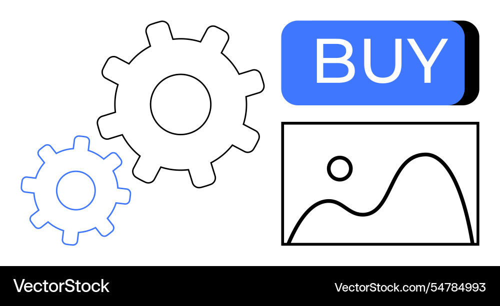 Simplified ecommerce and workflow concept Vector Image Simplified ecommerce and workflow concept Vector Image
