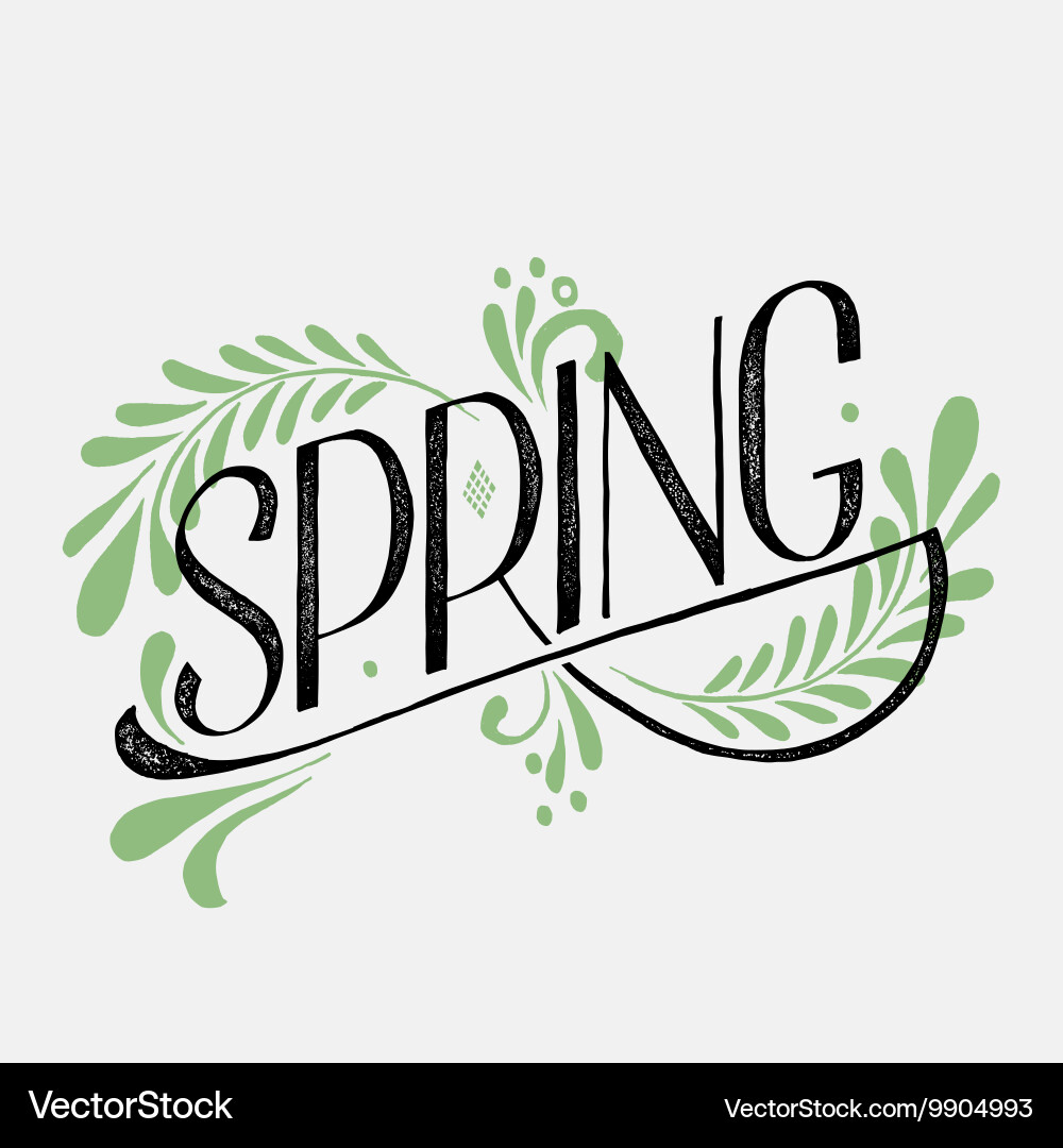 Vintage spring banner Royalty Free Vector Image