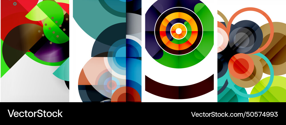 World of geometric elegance with abstract circle Vector Image