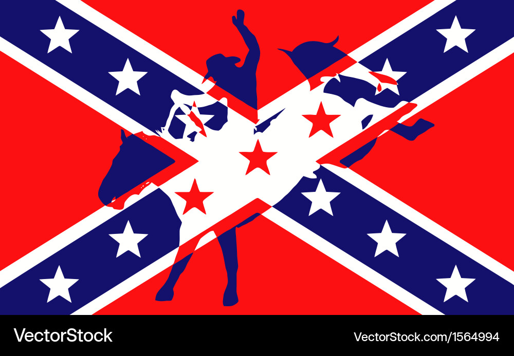 Confederate Flag Royalty Free Vector Image Vectorstock