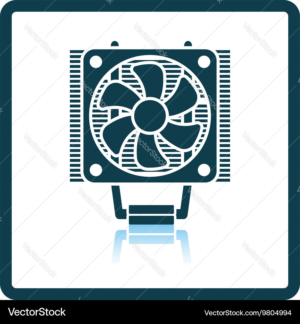 Cpu fan icon Royalty Free Vector Image - VectorStock