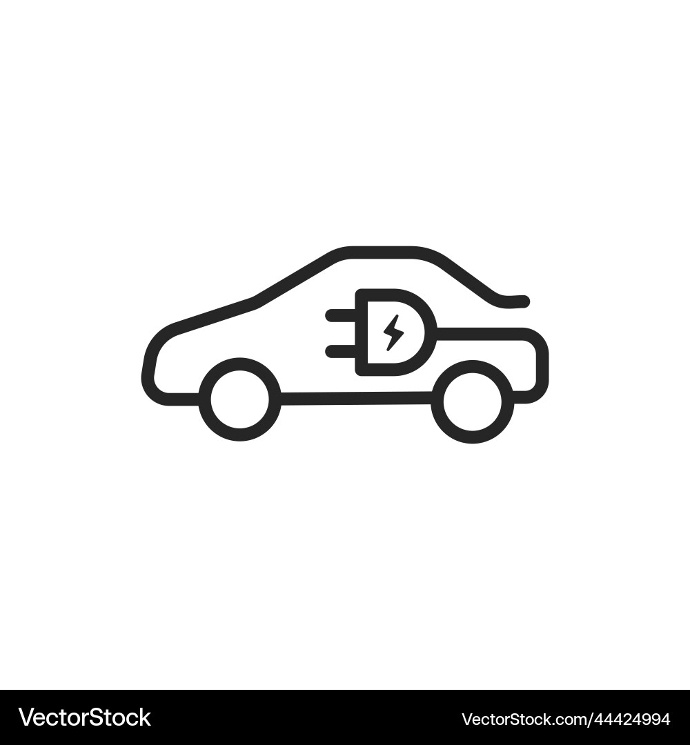 Electric Vehicle Charging Icon Royalty Free Vector Image