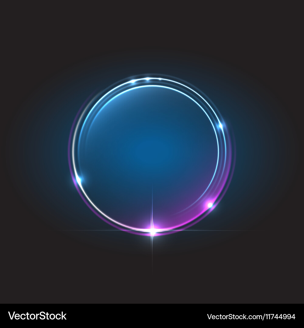 Energy abstract glow circles Royalty Free Vector Image