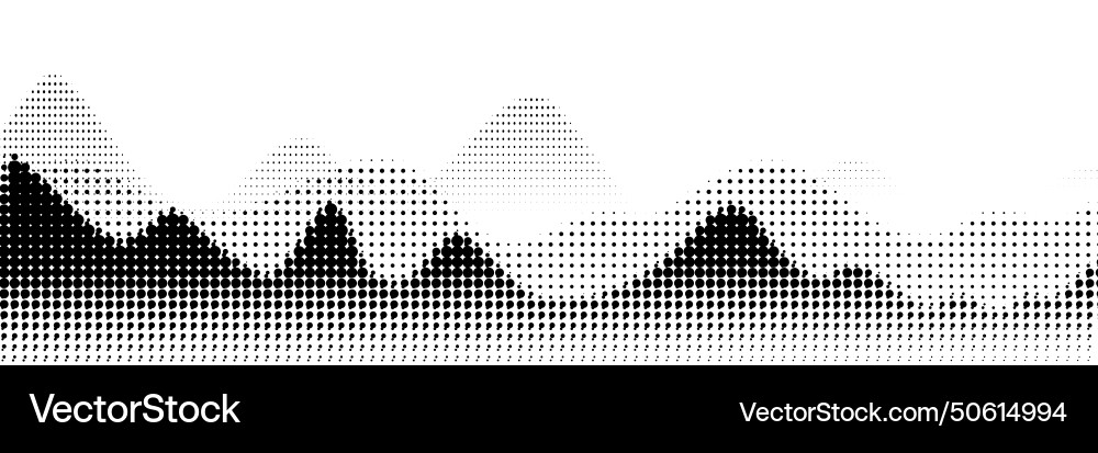 Grayscale halftone dots background Royalty Free Vector Image