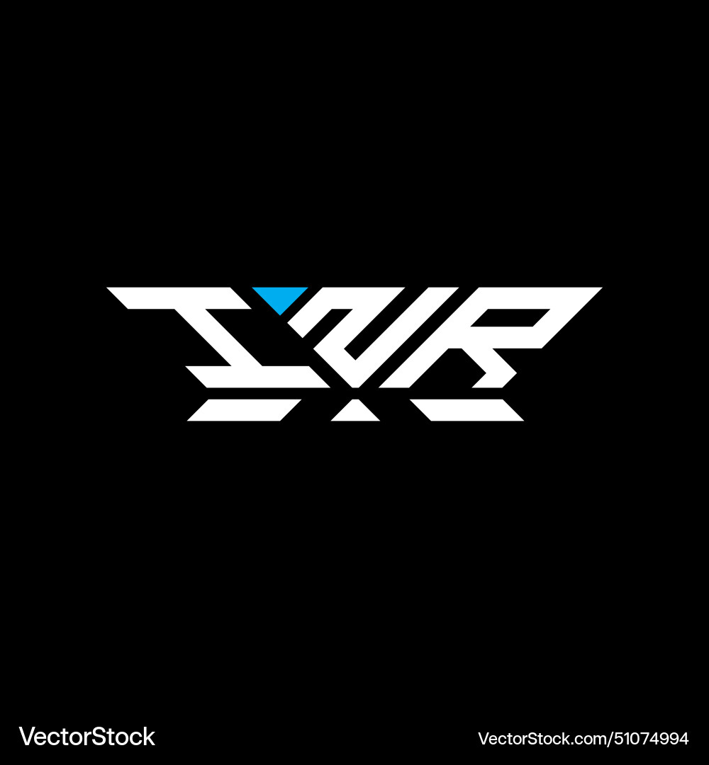 Inr letter logo design simple and modern Vector Image