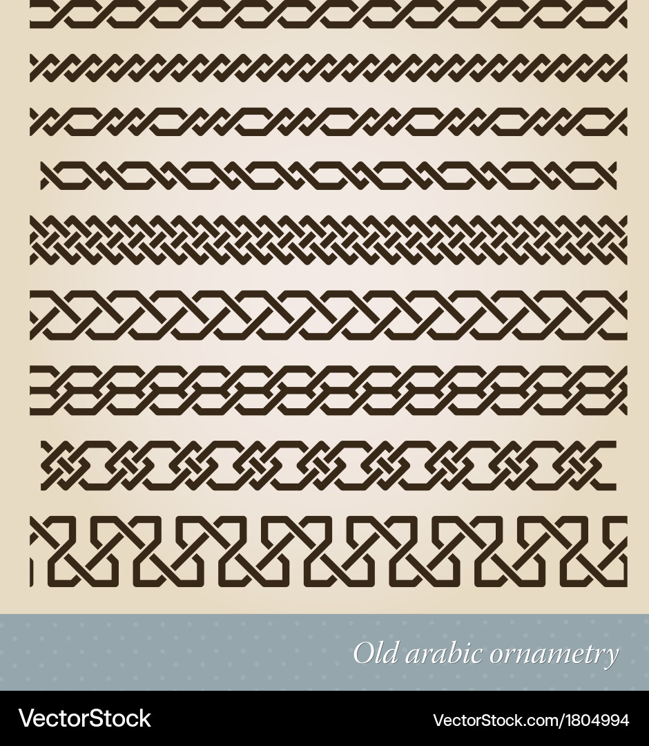 Intricate Islamic Border Pattern Royalty Free Vector Image