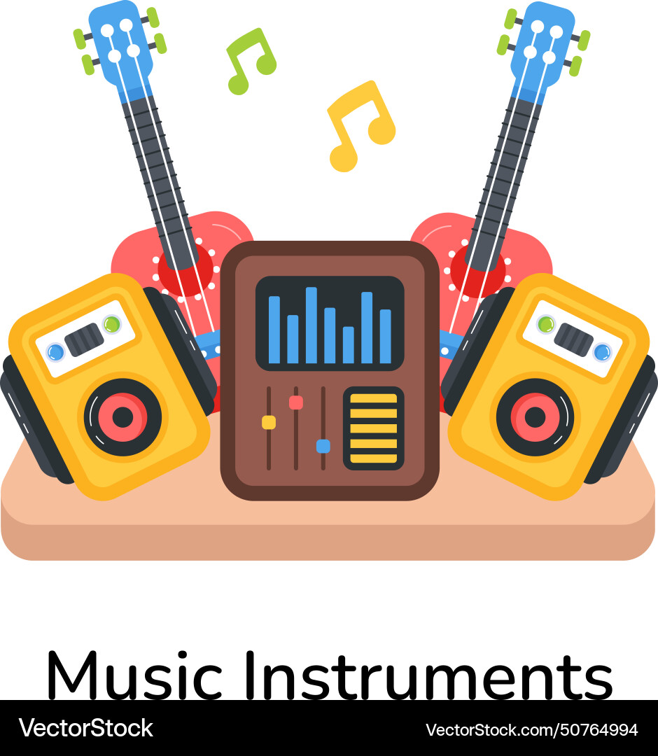 Music instruments Royalty Free Vector Image - VectorStock