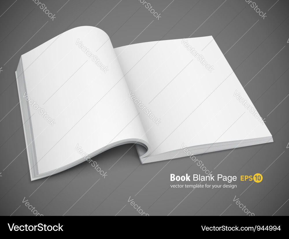 Open spread book Royalty Free Vector Image - VectorStock