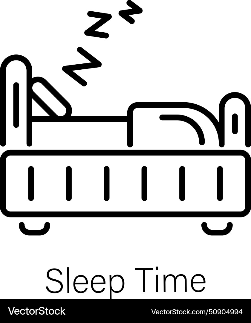 Sleep time Royalty Free Vector Image - VectorStock
