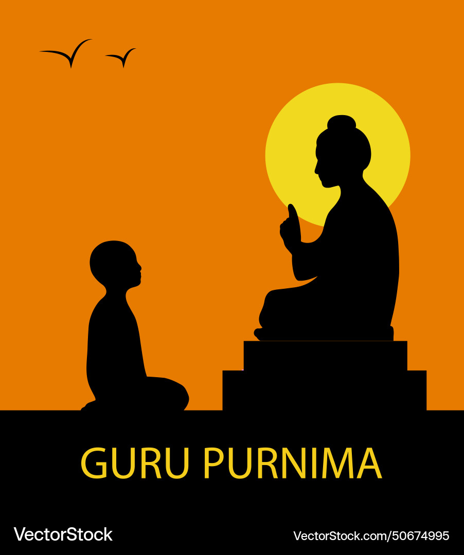 Guru purnima Royalty Free Vector Image - VectorStock