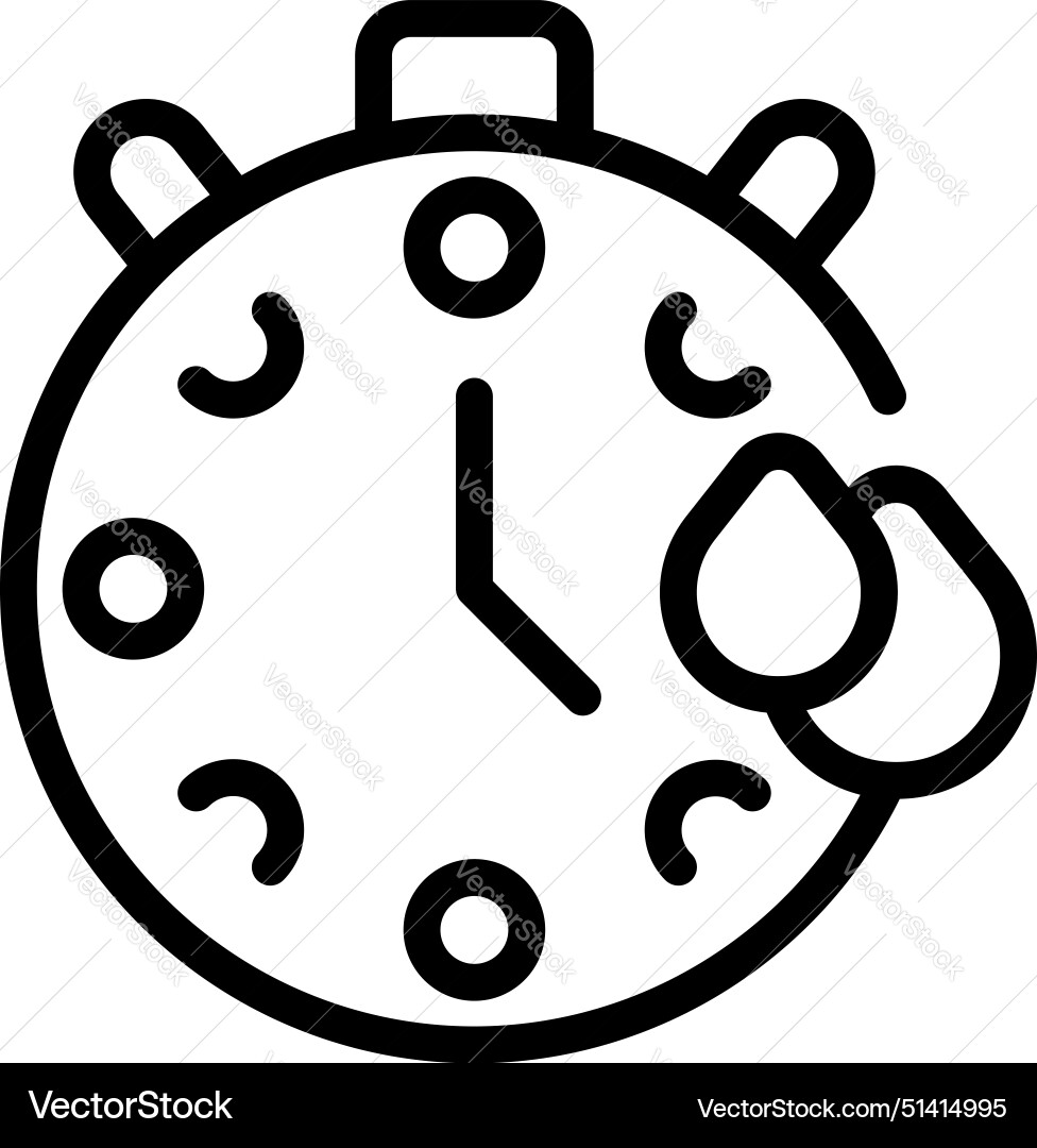 Icon of stopwatch with buttons Royalty Free Vector Image