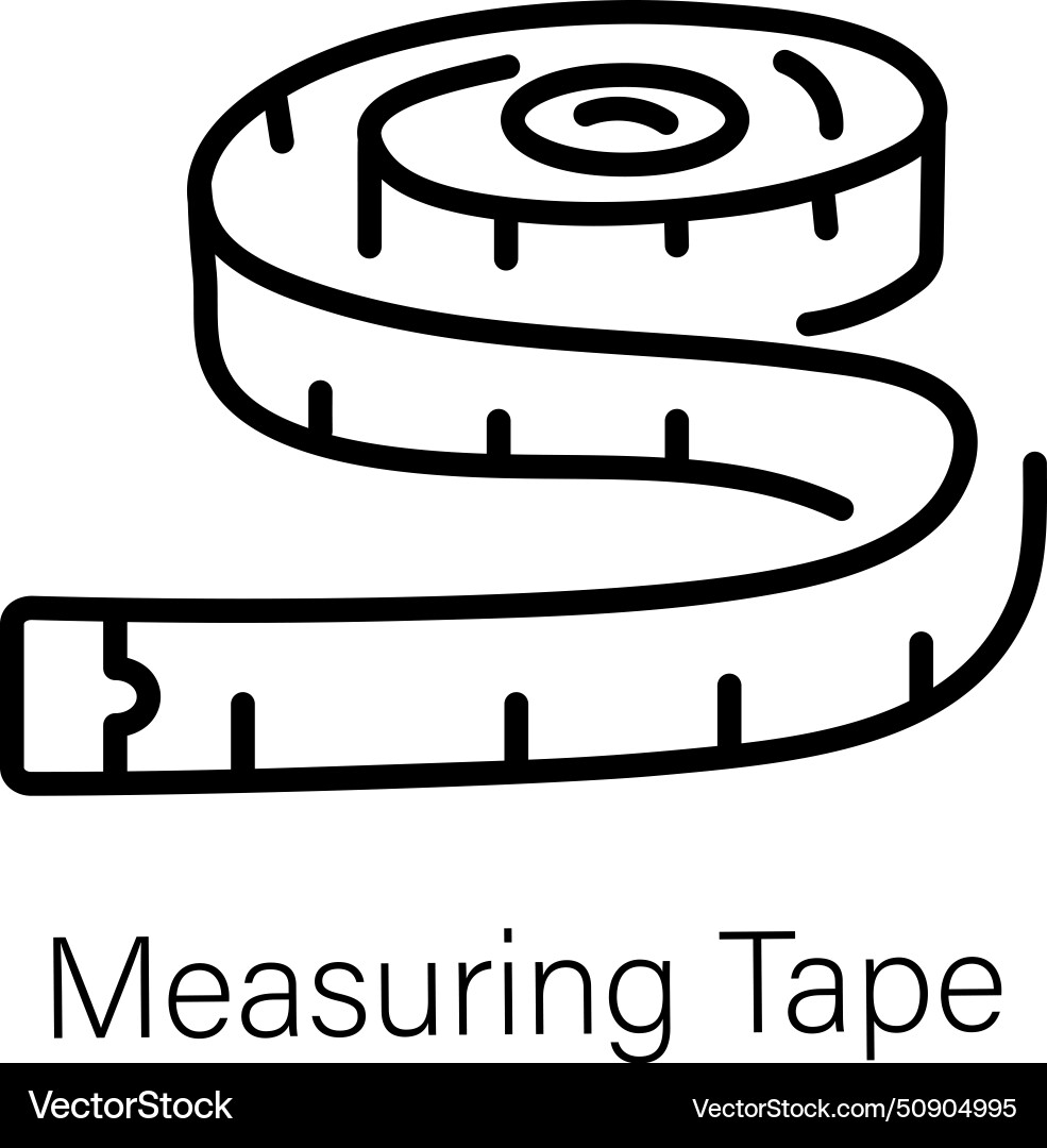 Measuring tape Royalty Free Vector Image - VectorStock